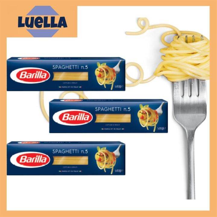 Luella Barilla Spaghetti N.5 Durum Wheat Semolina Pasta 500 grams (Pack ...