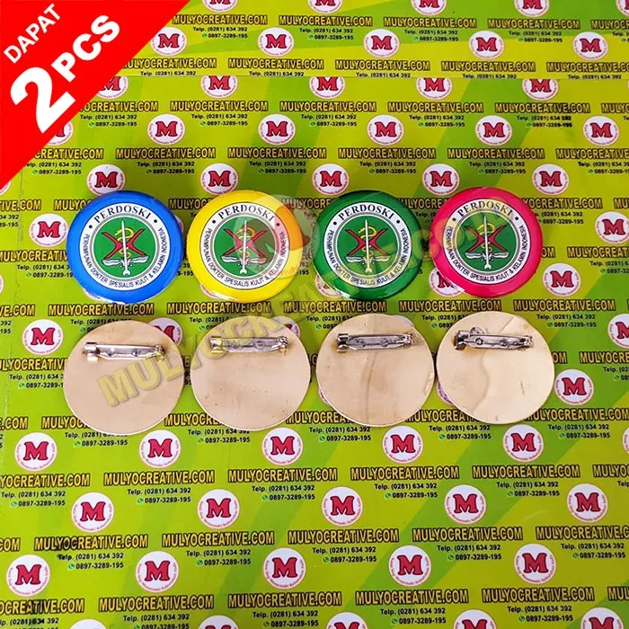 Pin Perdoski Pin Bros Logo Perdoski Model Bulat / 2pcs | Lazada Indonesia