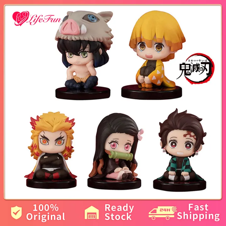 5 Style/Set Q Version Demon Slayer Sitting Ghost Doll Tanjiro Nidouzi ...