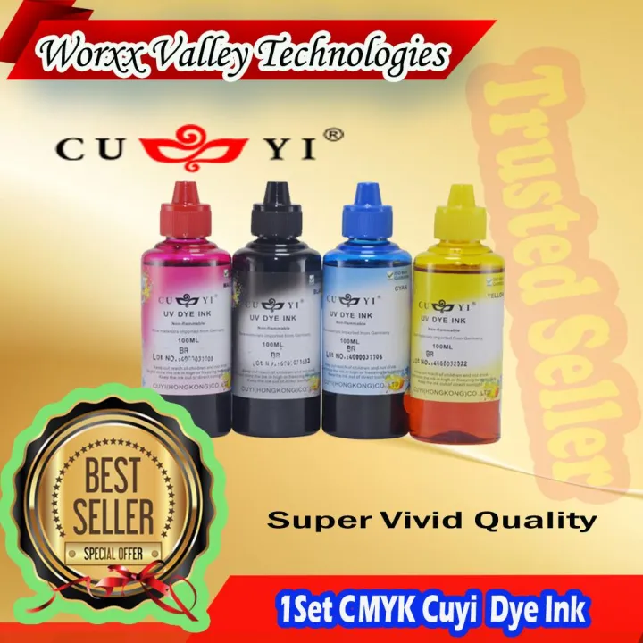 Cuyi Dye Ink CMYK 1Set, | Lazada PH