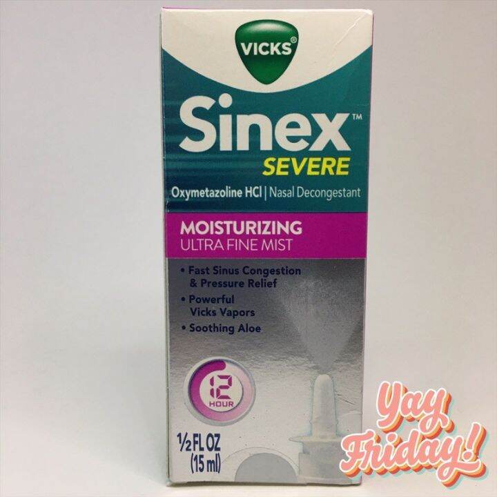 Vicks Sinex Severe Moisturizing Ultra Fine Mist Sinus Decongestant ...