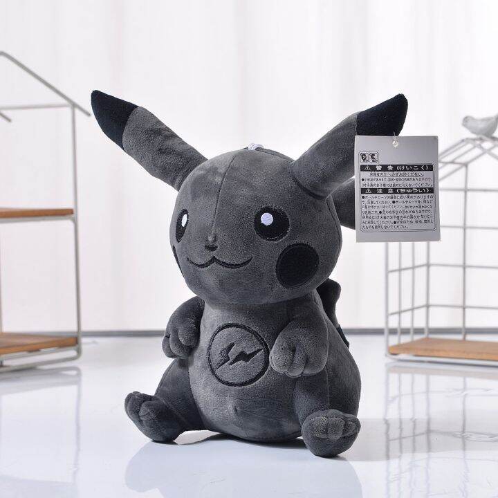 35 CM Anime Pokemon Dark Black Pikachu Plush Toy Lightning Pikachu Soft ...