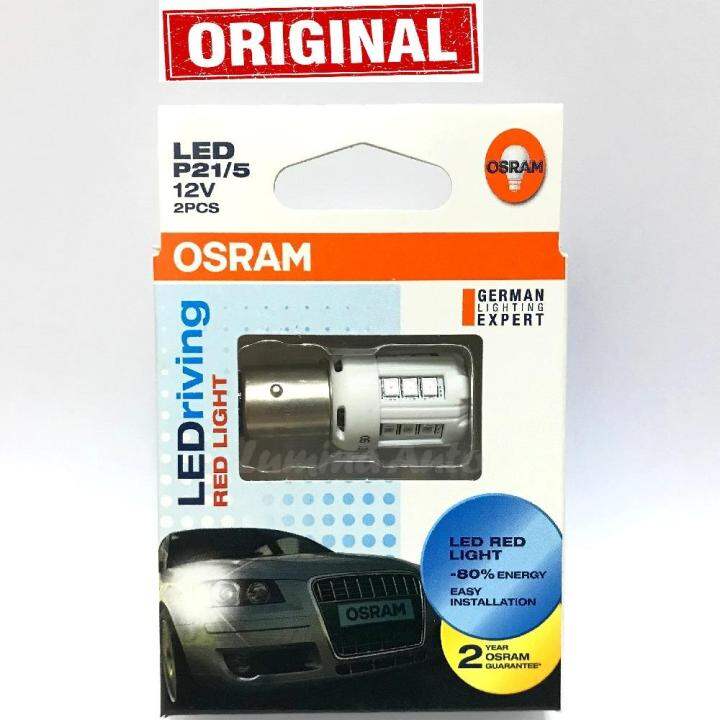 Osram LED P21/5 Red Light - Lampu Rem / Stop Stoplamp LED Merah - Osram ...