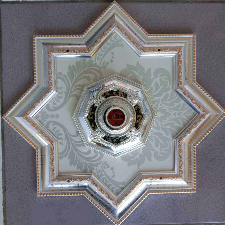 Ornament plafon PVC Fitting Hias Plafon Terbaru Ukuran 40CM X 40CM ...