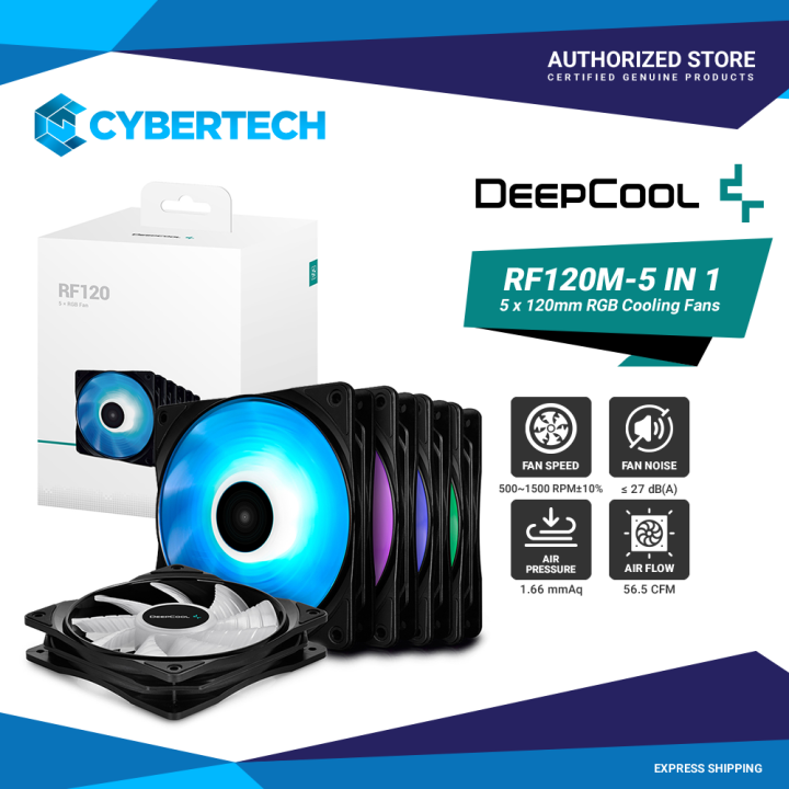 Deepcool RF 120M 5-in-1 - 5x120mm RGB LED | Lazada PH