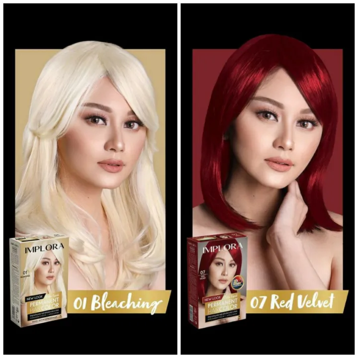 Implora Hair Color Bleaching + Red Velvet Paket Isi 2 | Lazada Indonesia