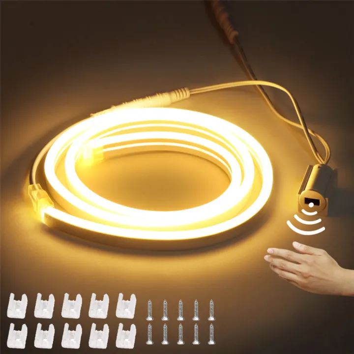 12V Hand Sweep Sensor LED Strip Neon Light Backlight lamp Flexible Tape ...