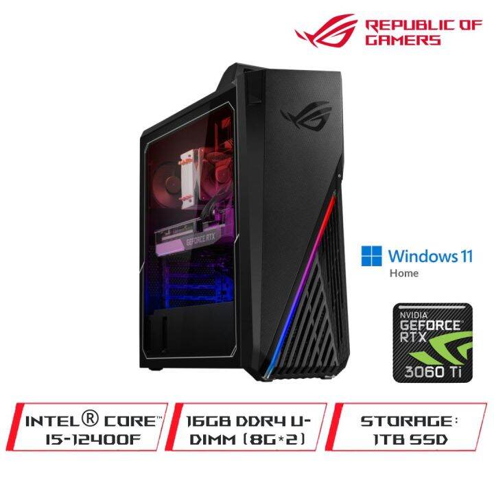 ASUS Gaming Desktop Tower ROG Strix G15 (Intel® Core™ i5-12400F/16GB ...
