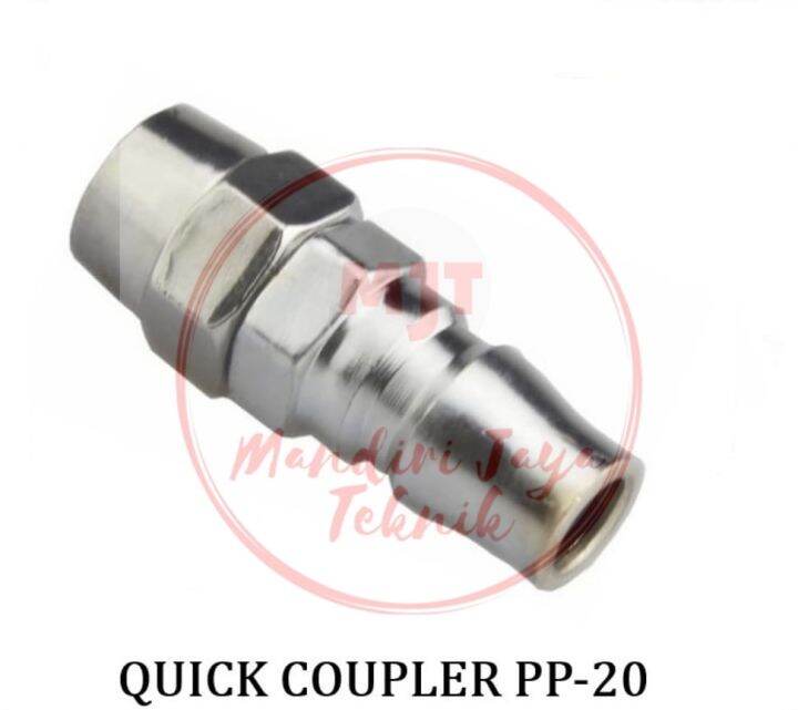 Quick Coupler PP 20 Sambungan Selang Kompresor Recoil Cuk Kopler PP20 ...