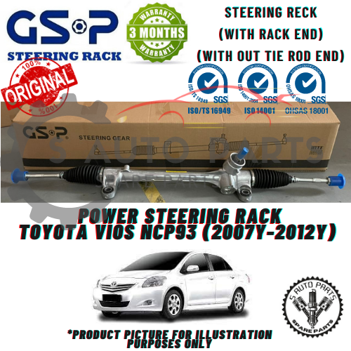 TOYOTA VIOS NCP93 POWER STEERING GEAR RACK -BRAND 100% ORIGINAL GSP ...