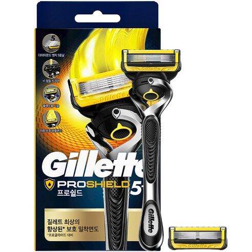 Gillette Fusion 5 Proshield Manual Razor Handle 1 + 2 Razor Blade ...