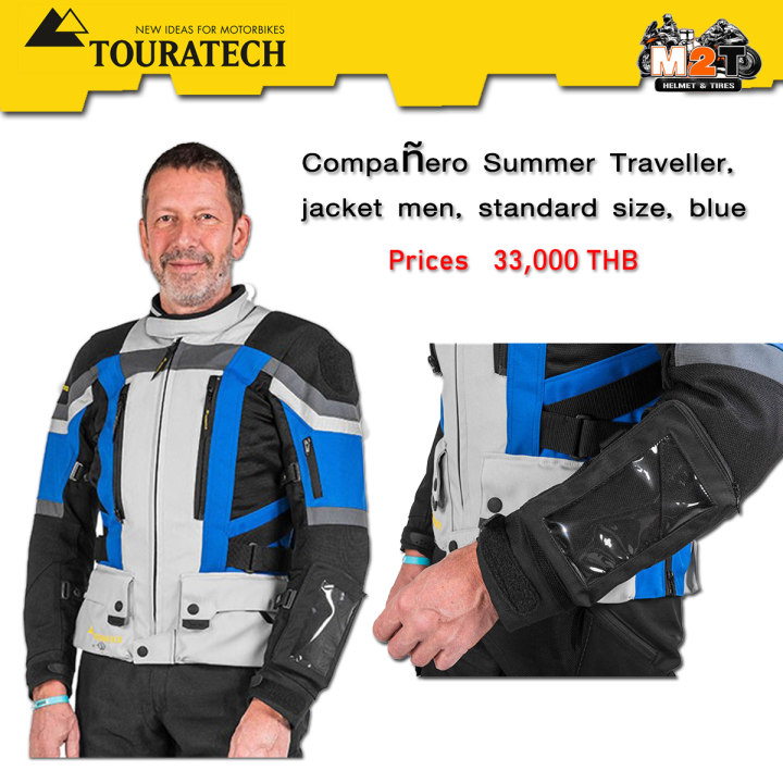 TOURATECH Compañero Summer Traveller, jacket men, standard size, blue ...