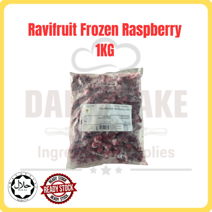 Ravifruit Frozen Raspberry 1KG/Raspberi beku/冷冻树莓/Ingredients/Bahan ...