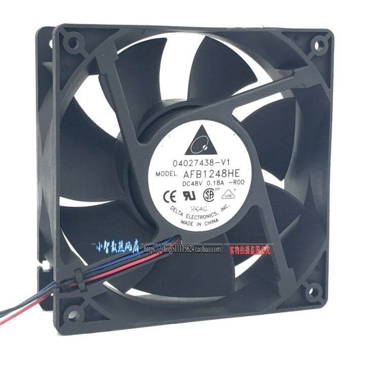 Delta AFB1248HE-ROO 12038 48V 0.18A 12CM Power Chassis Inverter Cooling Fan | Lazada.co.th