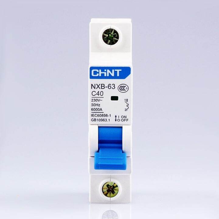 CHINT NXB-63 1P AC 230/400V miniature circuit breaker C 6 10 16 20 25 32 40 50 63A overload ...