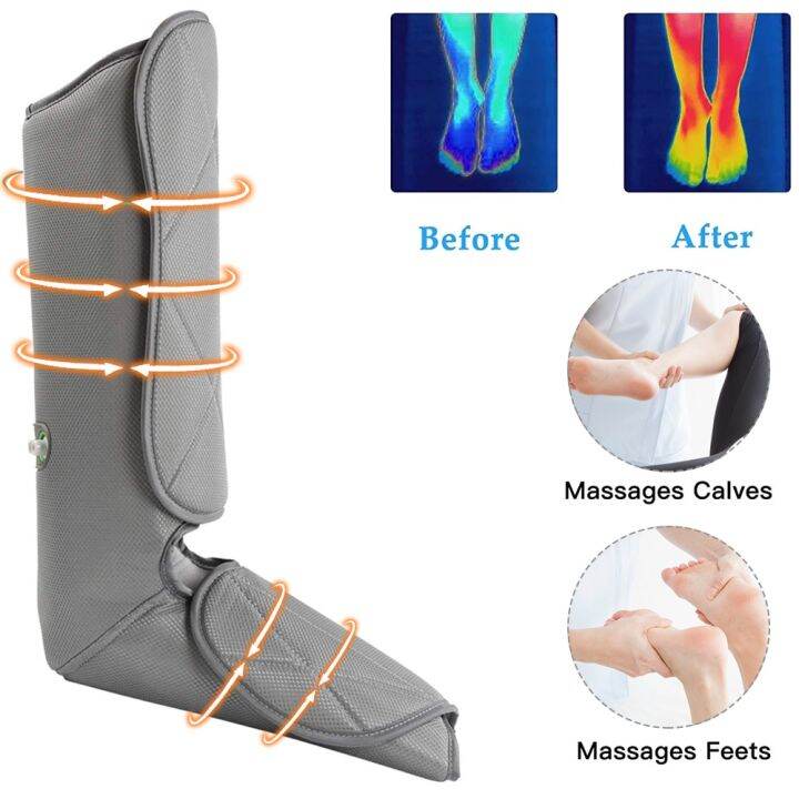 3 Modes Air Compression Leg Massager Circulation Device Calf Neuropathy ...