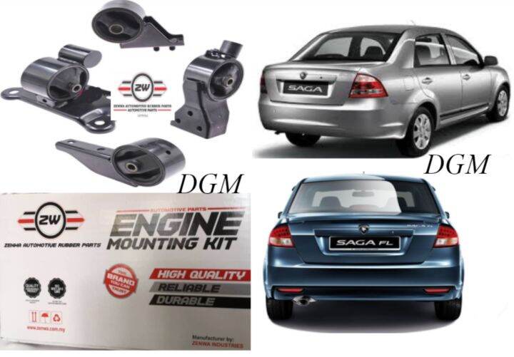 ZW/ZENWA Engine Mounting Kit for Proton Saga BLM FL 1.3 Manual (1Year ...