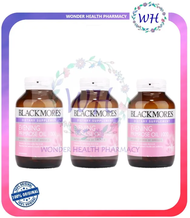 BLACKMORES EPO 1000MG (100sX3) EVENING PRIMROSE OIL 1000 | Lazada