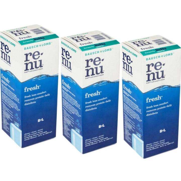 Renu Fresh Contact Lens Solution 355ml x 3 | Lazada.co.th