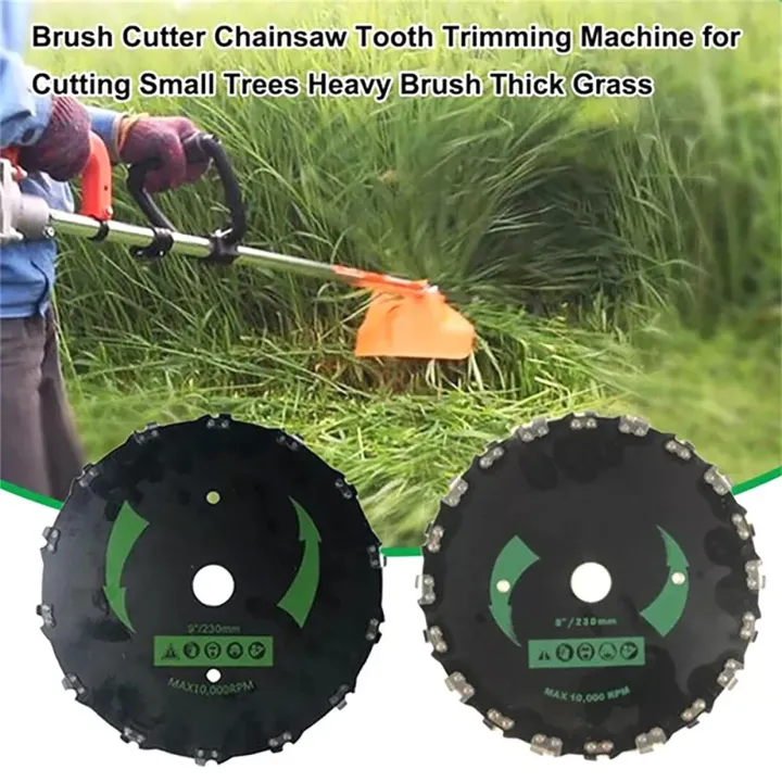 เหล็ก Grass Trimmer Head เครื่องตัดหญ้าอะไหล่ 20 ฟัน Disc ใบมีดหญ้า ...