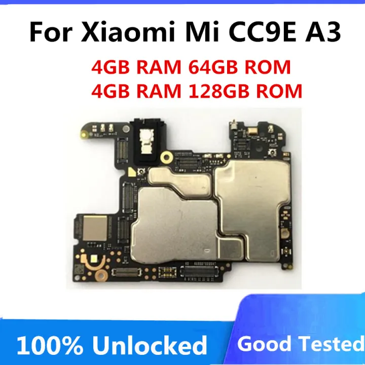 For Xiaomi Mi CC9E A3 Motherboard 4+ 64gb Original Unlocked Main Logic ...