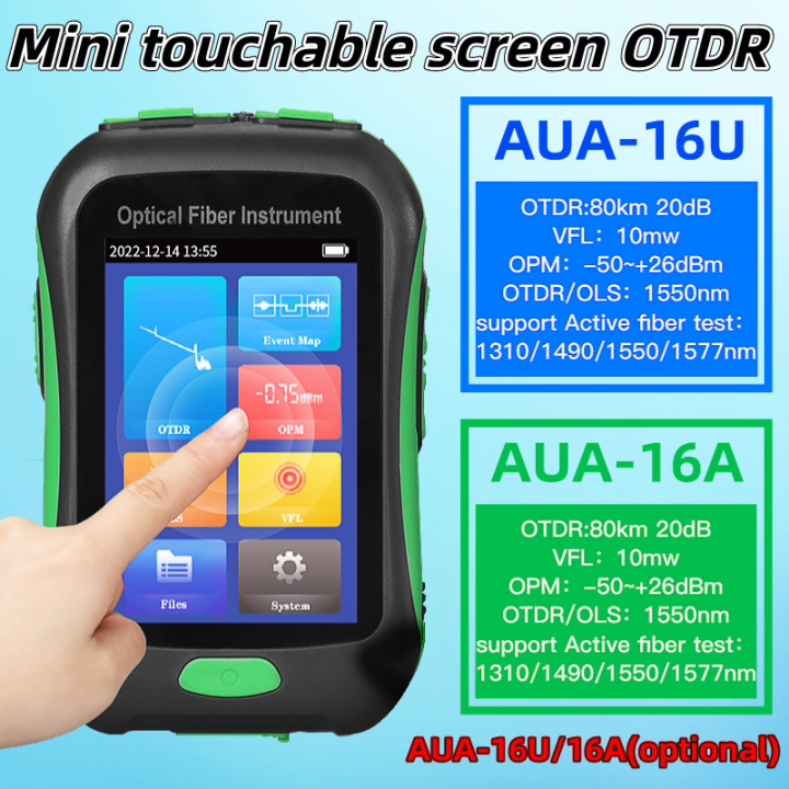 Mini Touchable Screen OTDR Active Fiber Test 80KM Optical Time Domain ...