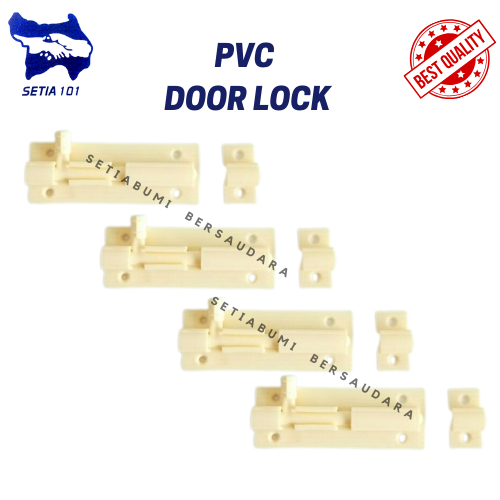 PVC Quality Plastic PVC Door Tower Bolt Slug Latch Security Door Shed ...