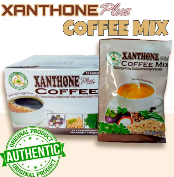 Xanthone Plus Coffee with Mangosteen, Moringa, and Soya Powder Drink ...