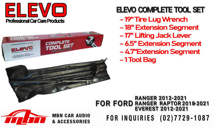 FORD RANGER, RAPTOR, EVEREST ELEVO Complete Tool Set Spare Tire Tool ...