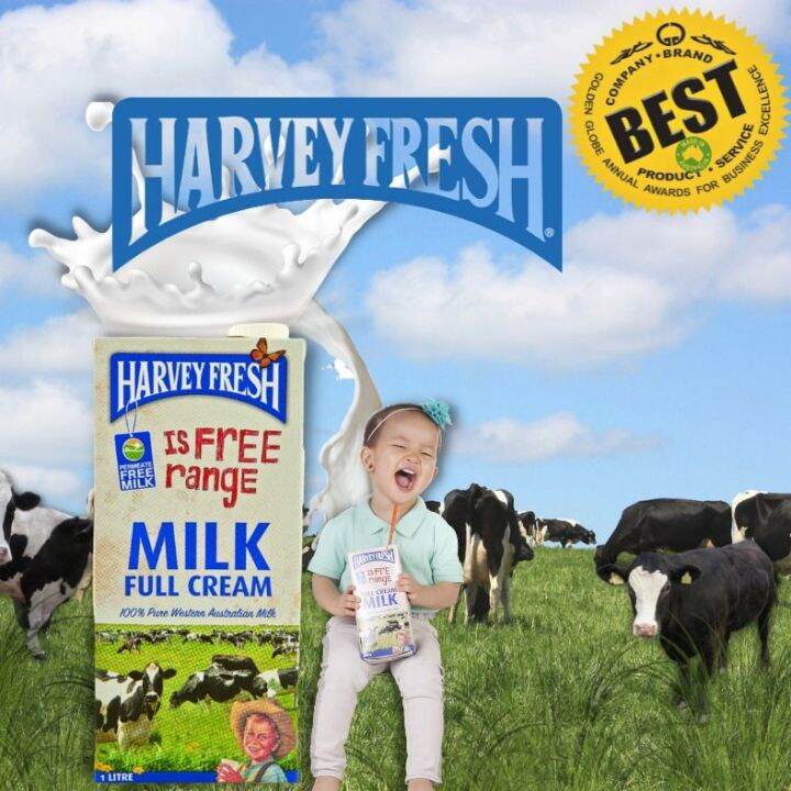 HARVEY FRESH Full Cream Milk 1L/12's per case | Lazada PH