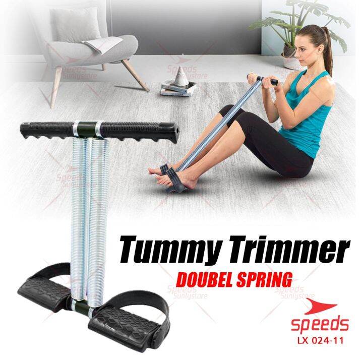 SPEEDS Tummy Trimmer Alat Olahraga Fitness Double Spring Pengecil Perut ...