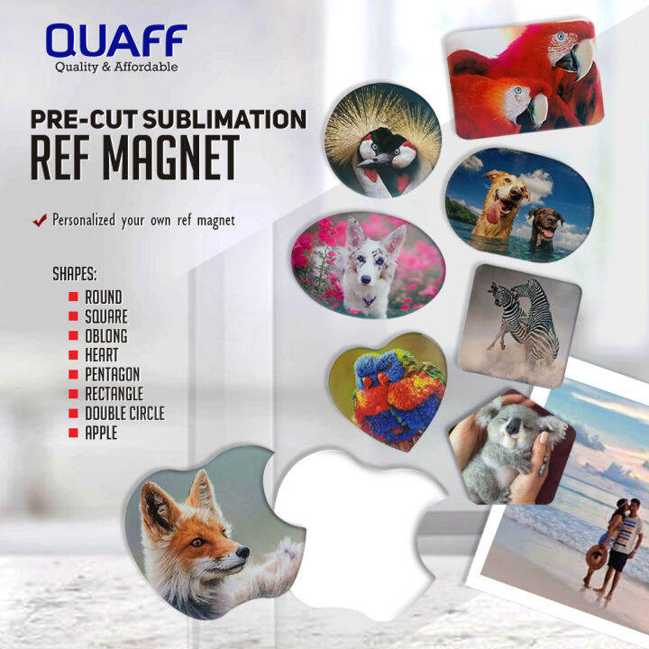 QUAFF Sublimation Pre Cut Ref Magnet (5 pcs per shape) | Lazada PH