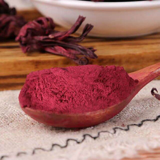 Roselle Powder 洛神花粉 250g 天然蔬果色粉 Rosella flower powder 紫薯粉 甜菜粉 菠菜粉 胡萝卜粉 ...