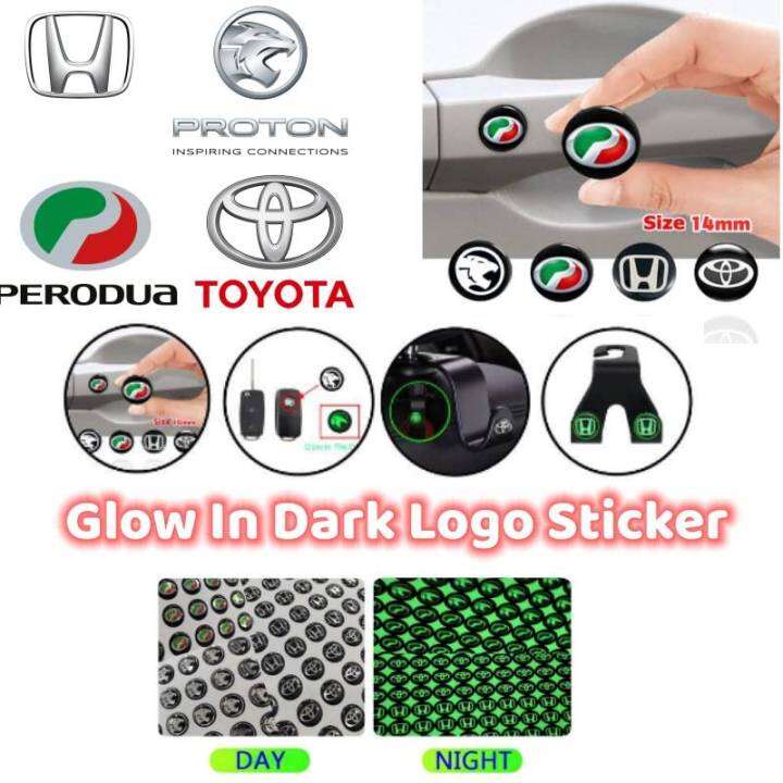 Glow In Dark Sticker 1Pcs//14MM Car logo Sticker car key car remote key ...