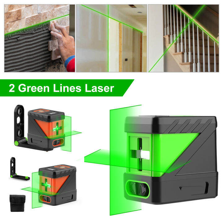 EG【Ready Stock】2 Green Lines Laser Level 4° Self-leveling Laser ...