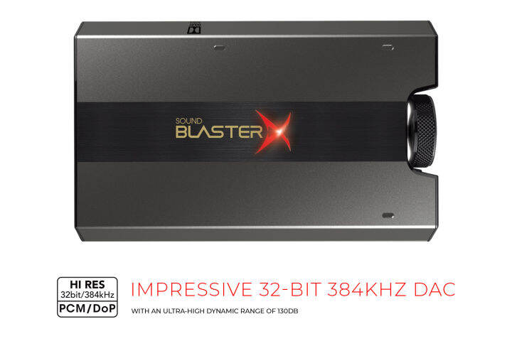 Creative Sound BlasterX G6 High Sound Quality Portable High-Resolution ...