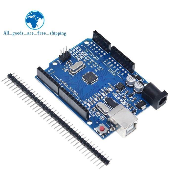 บอร์ดพัฒนา UNO R3 ATmega328P CH340 CH340G สําหรับ Arduino UNO R3 พร้อม ...