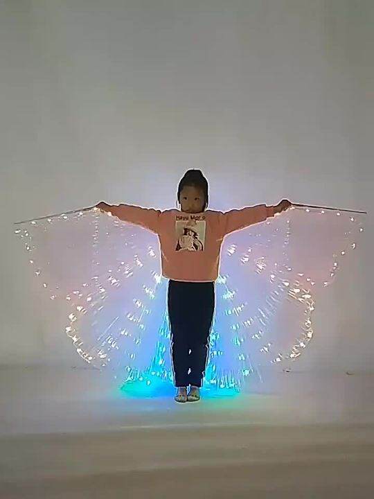 Children led Glowing Wings Belly Dance Indian Dance Performance Props ...