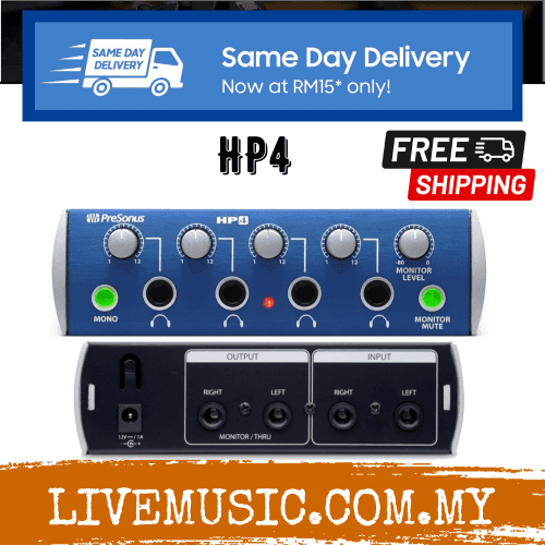 PreSonus HP4 4-channel Headphone Amplifier (HP-4) | Lazada