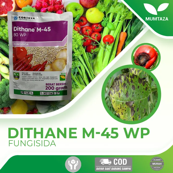 Detail produk dari Fungisida Dithane M 45 80wp 1 Kg / Dithan 500 Gram ...