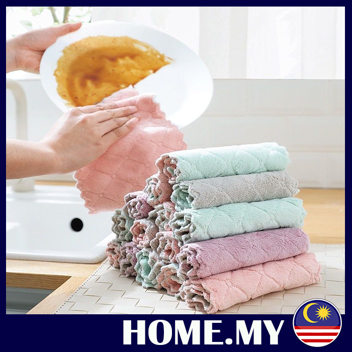 Super Absorbent Microfiber Cleaning Cloth Hand Washing Cloth Kitchen ...