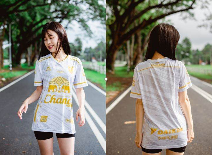 เสื้อกีฬา คอวี AV.002 สีขาว สีดำ ใส่ได้ทั้งชายและหญิง | Lazada.co.th