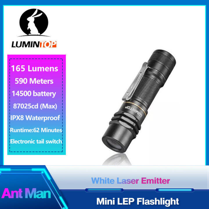 Powerful LEP Flashlight Rechargeable Mini Flash Light Portable White ...