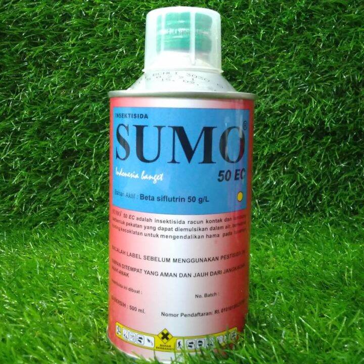 SUMO 50EC 500ml Obat Hama Ulat grayak dan Lalat Buah racun kontak dan ...
