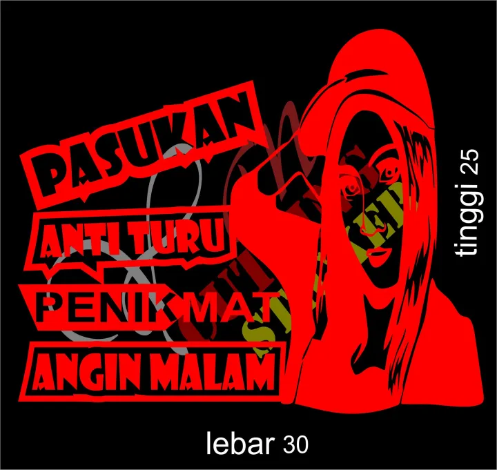CUTTING STICKER MURAH STICKER KATA KATA STICKER TULISAN PASUKAN ANGIN ...