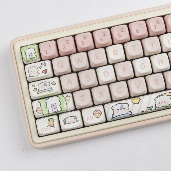 Pink pig Keycaps MOA Profile Personalized Keycap For Mechanical ...