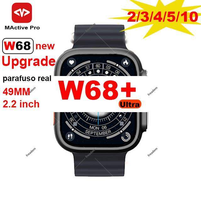 Smart Watch Ultra W68 Plus Ultra 49mm Bluetooth Call NFC GPS Tracking ...