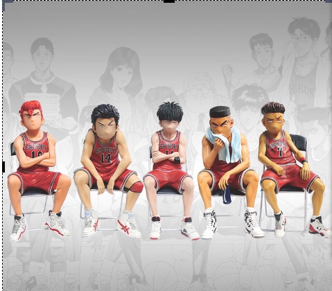 Slamdunk Slam Dunk Set Of 5 Sakuragi,Rukawa,Mitsui,Miyagi,Akagi With ...