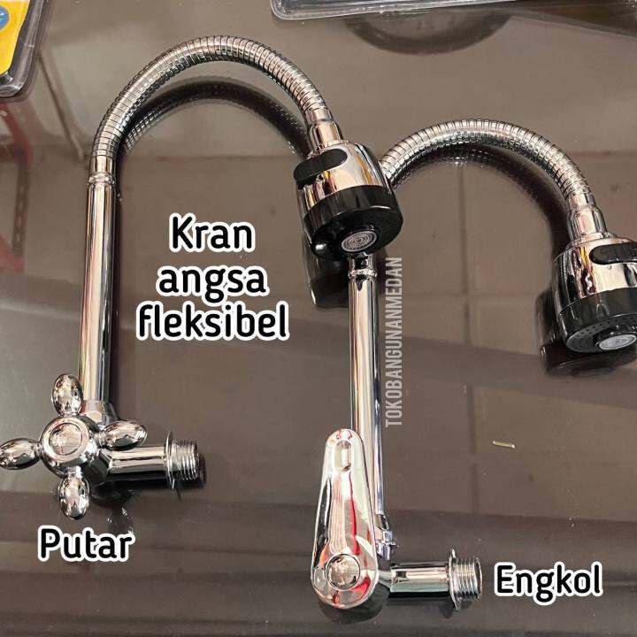 Kran Air Angsa Stainless fleksibel 1/2 inch NEW ALPHARD / Keran ...