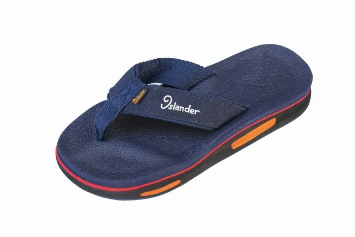 ISLANDER Men's Rubber Slippers #Elite2 (Blue/Black) | Lazada PH